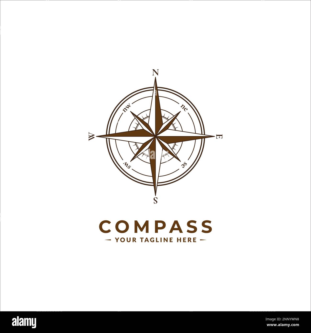 vintage compass logo icon symbol Stock Vector Image & Art - Alamy