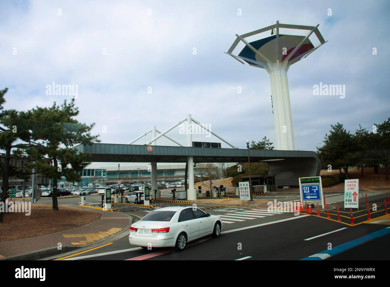 Exterior architecture building of Gimhae international airport for ...