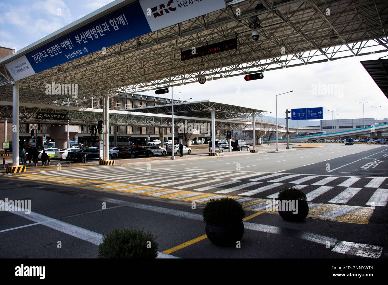 Exterior architecture building of Gimhae international airport for ...