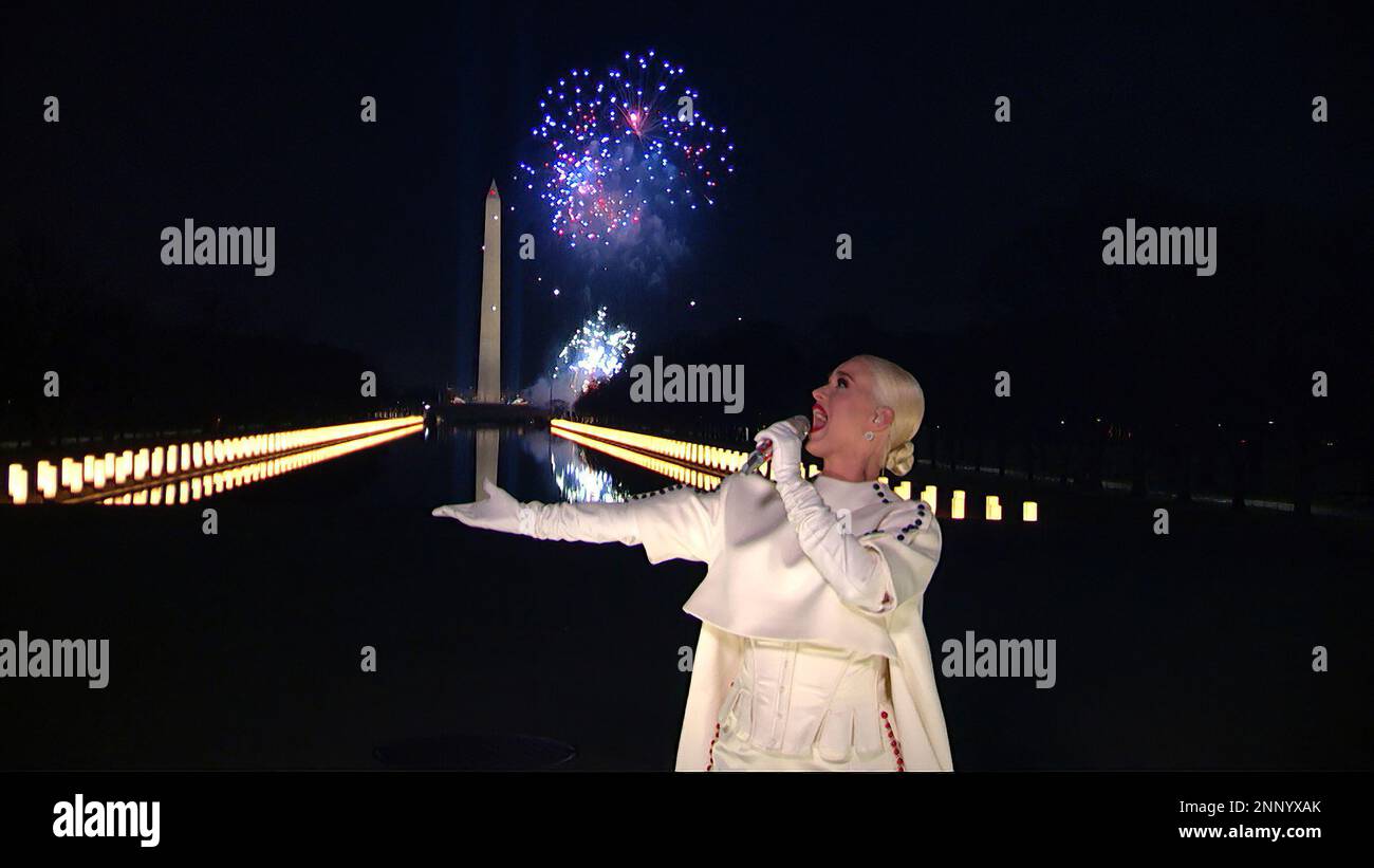 In this image from video, Katy Perry performs during a Celebrating ...