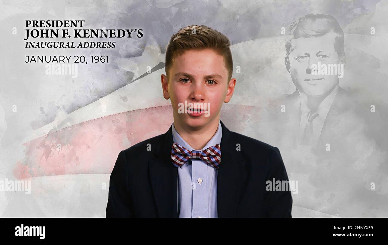 In this image from video, Brayden Harrington speaks during a ...