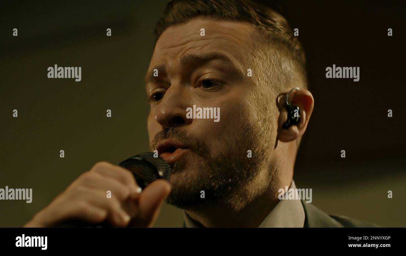 In this image from video, Justin Timberlake performs during the ...