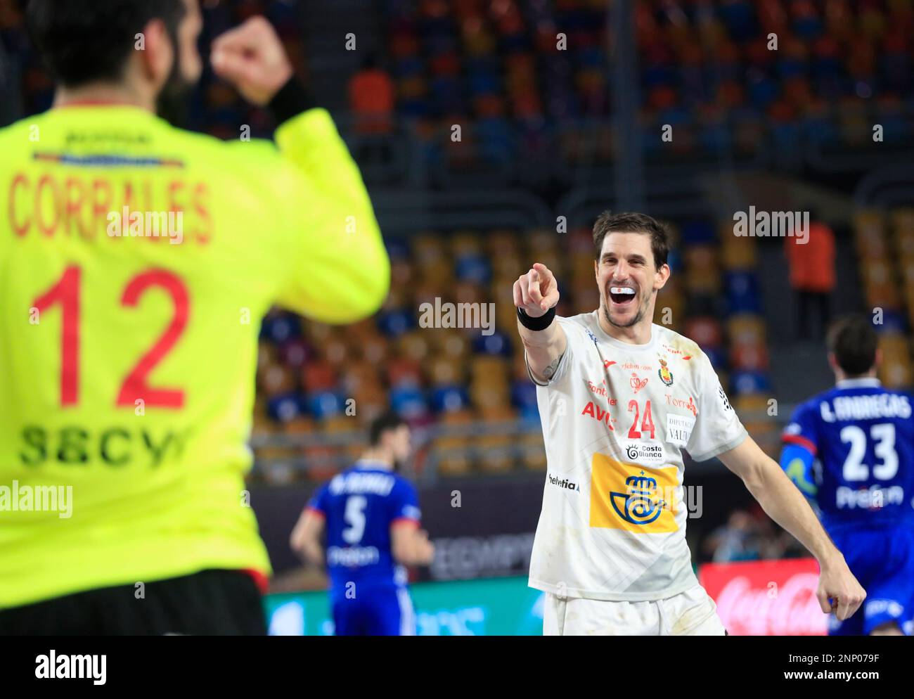 Spain's Rodrigo Corrales Rodal, left, and Viran Morros De Argila ...