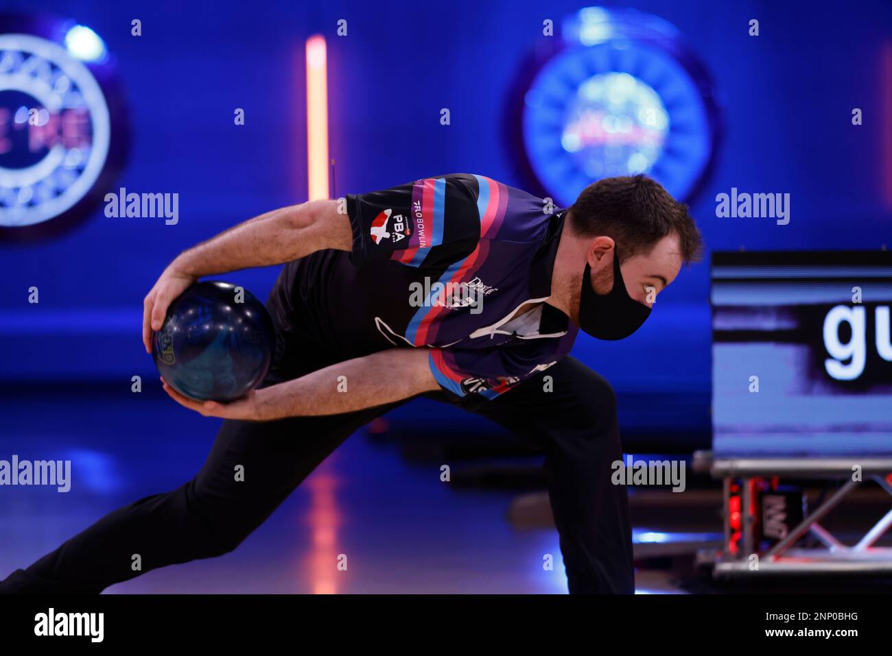 Anthony Simonsen bowls during the PBA Tour Players West Regional ...