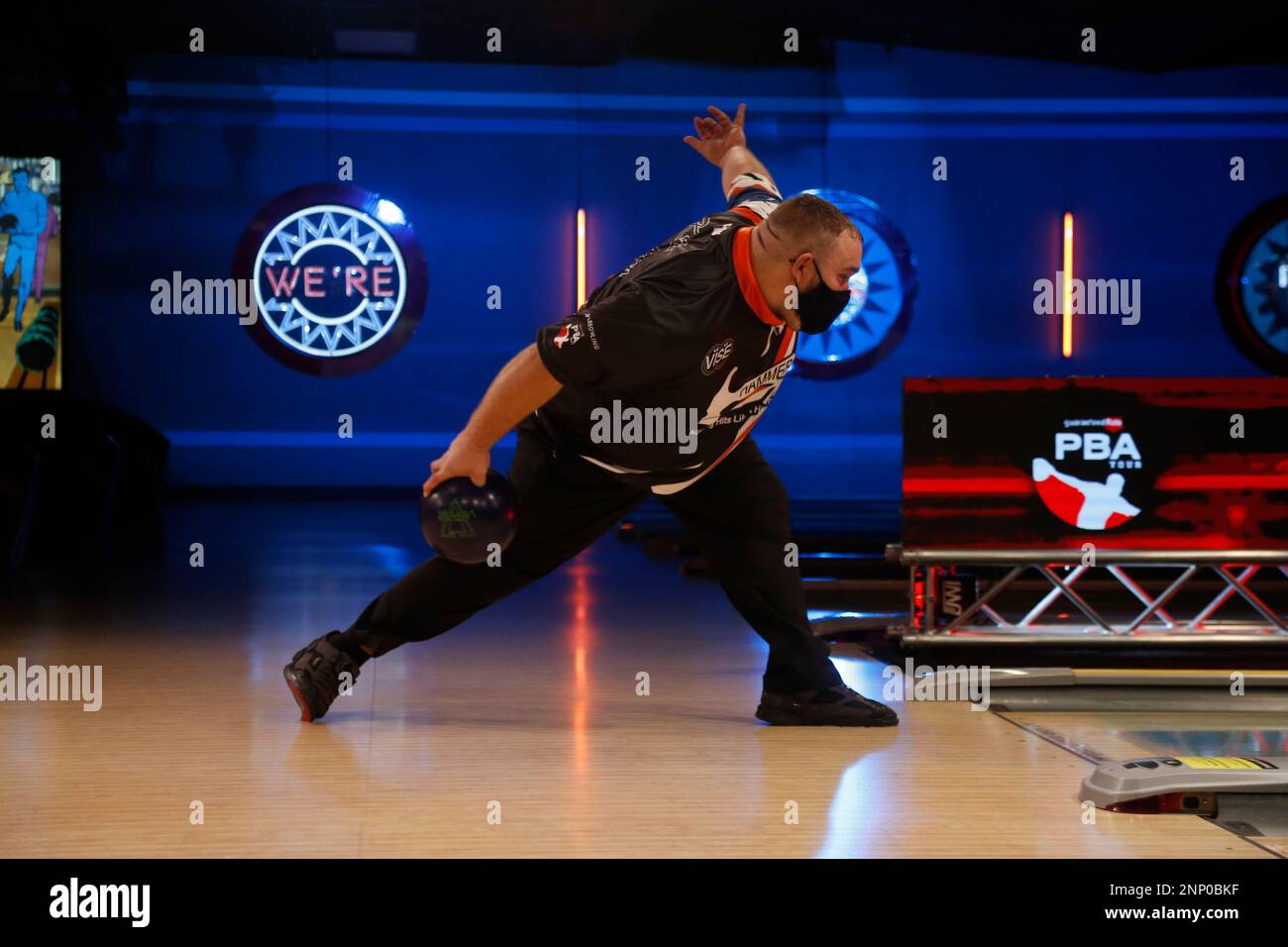 Kris Koeltzow bowls during the PBA Tour Players West Regional ...