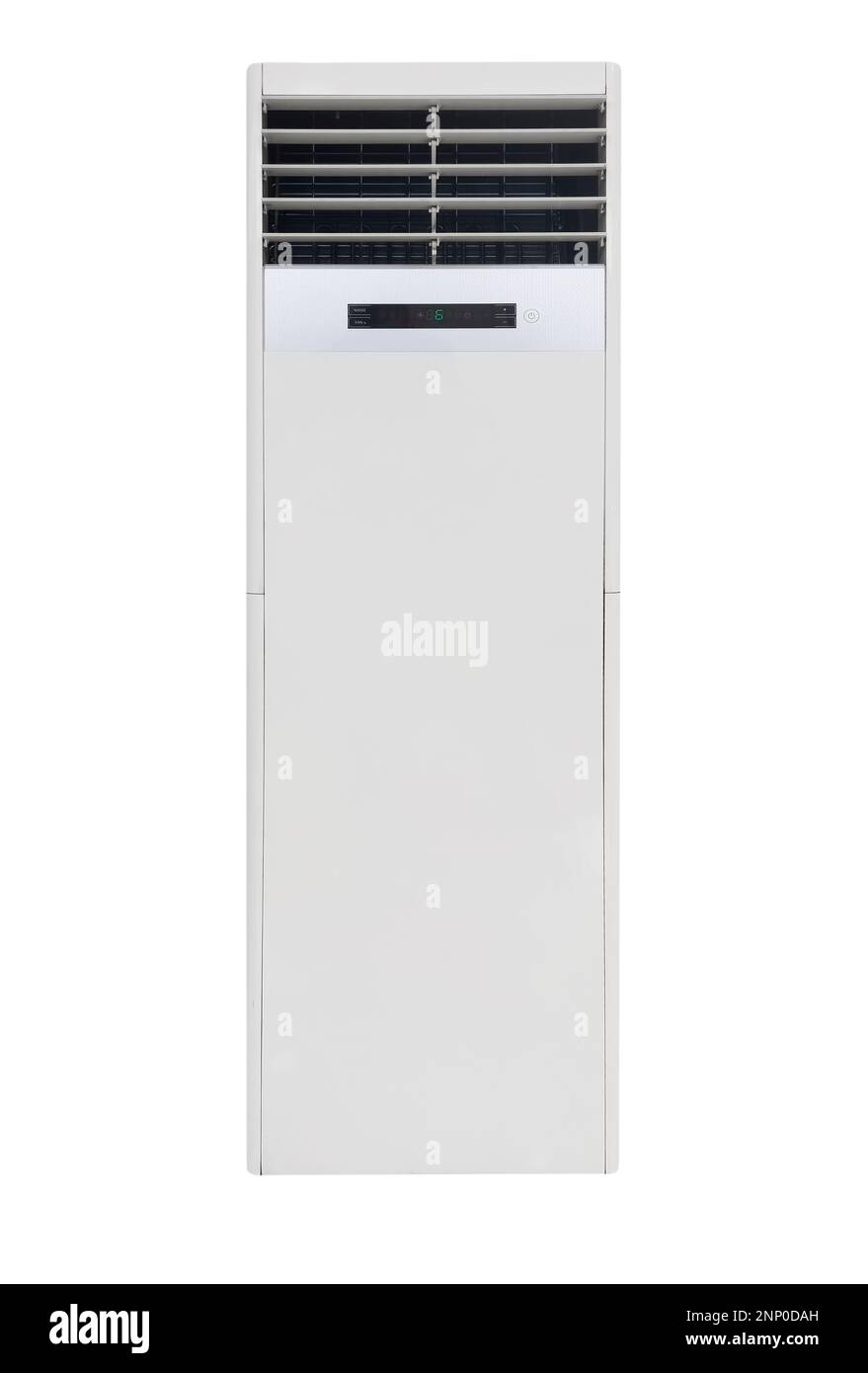 Portable mobile room air conditioner isolated on white background. New ...