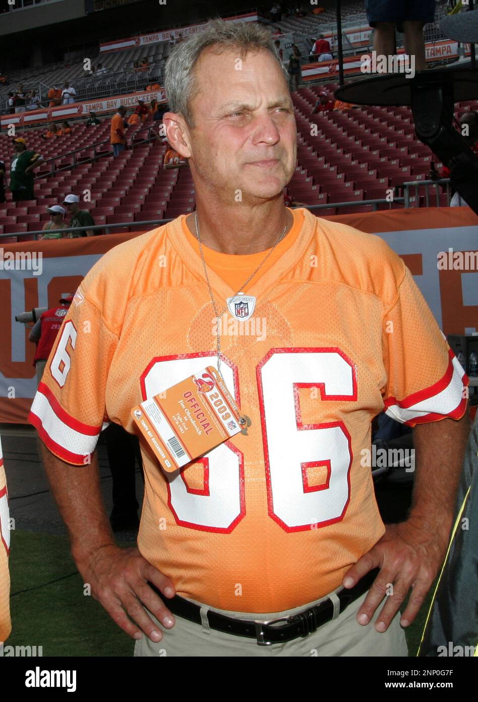 08 NOV 2009: 1979 Tampa Bay Buccaneer Jim Obradovich before the game ...