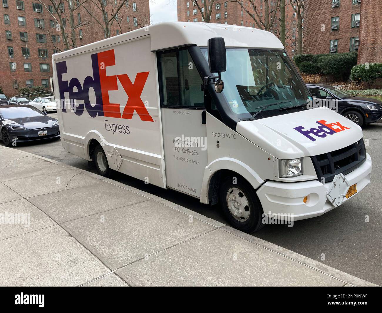 Photo by: STRF/STAR MAX/IPx 2021 1/27/21 A FedEx truck is seen in New ...