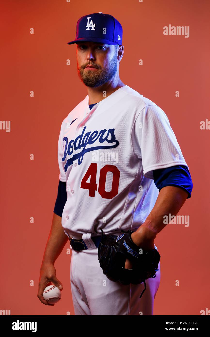 GLENDALE, AZ - FEBRUARY 22: Pitcher Jimmy Nelson (40) poses for a ...