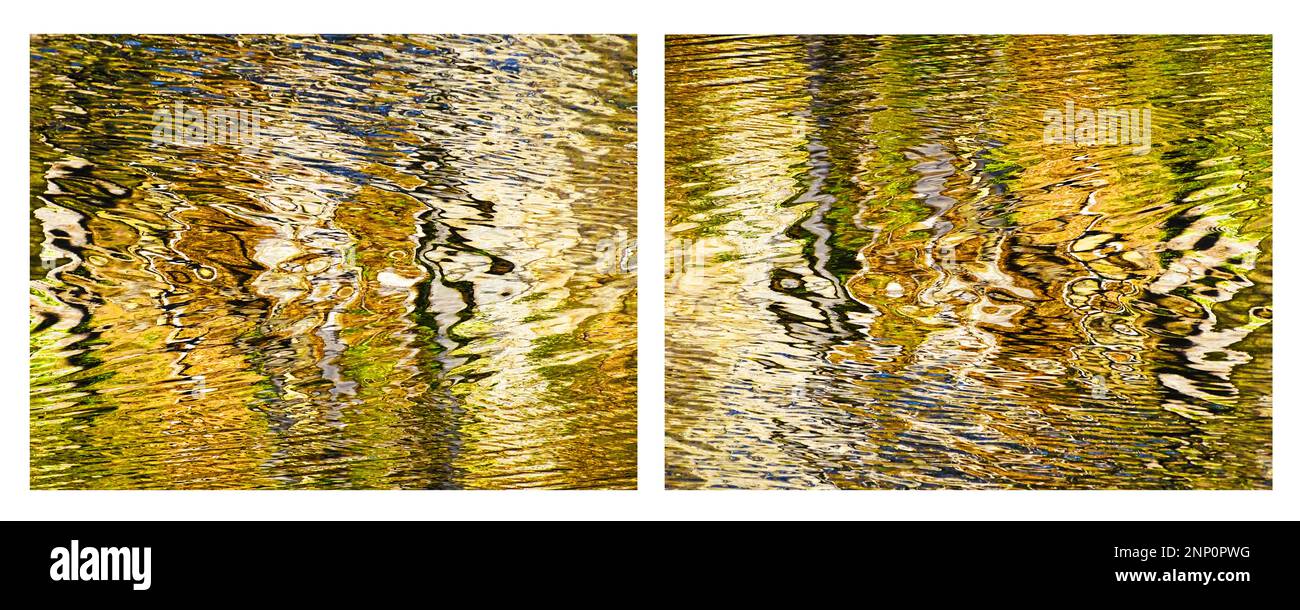 Abstract photograph of ripples and reflections in water Stock Photo - Alamy