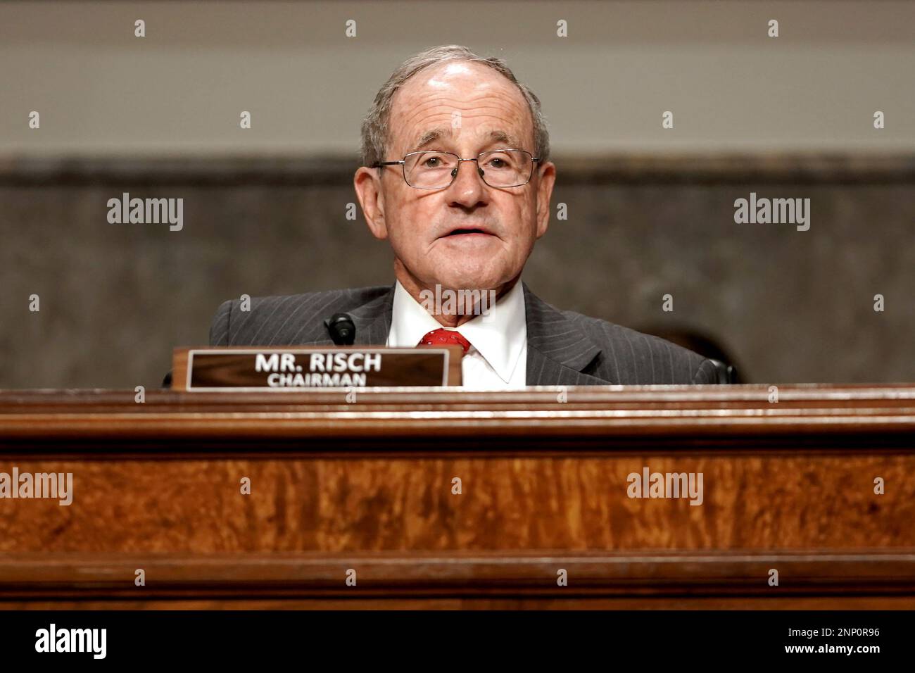Senate Foreign Relations Committee Chairman Jim Risch, R-Idaho, speaks ...