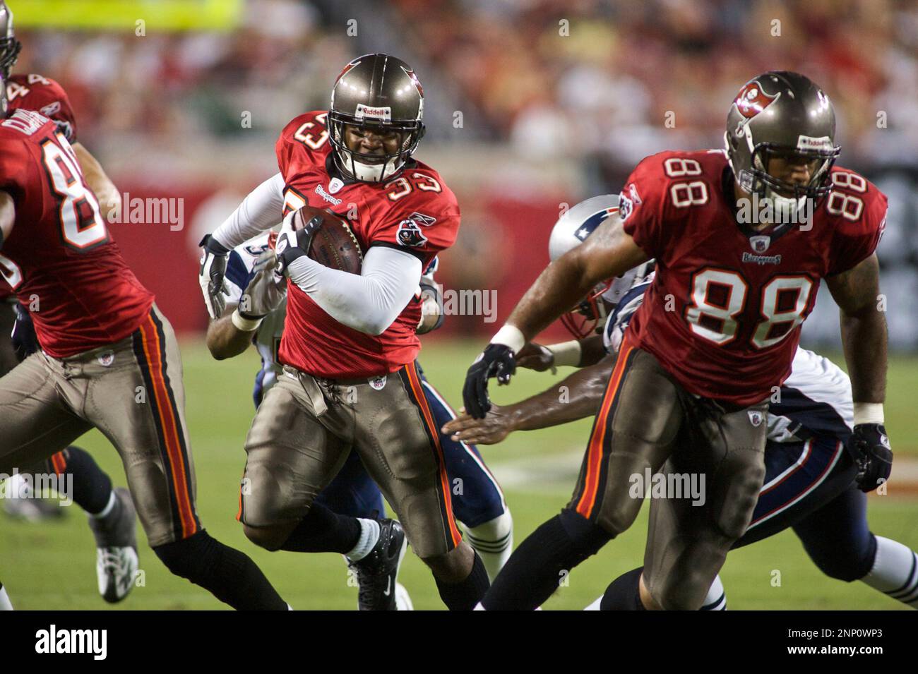 17 AUGUST 2008: Tampa Bay Buccaneers running back Kenneth Darby (33) during the Patriots' 27-10 ...