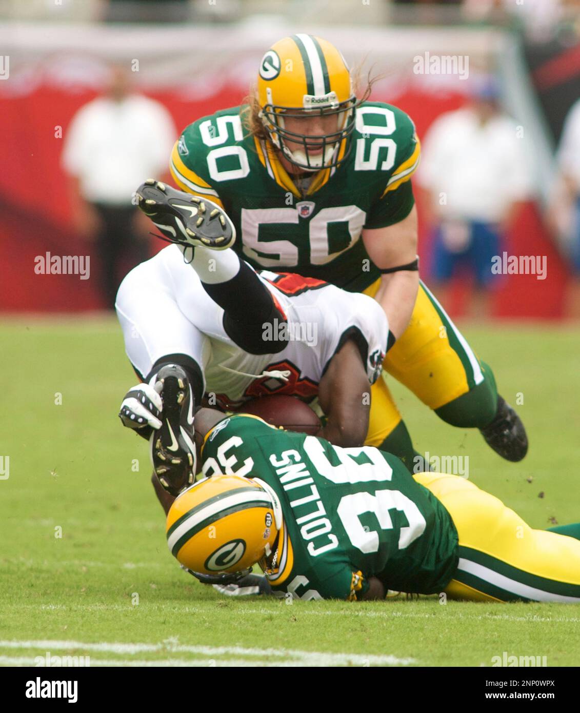 Green Bay Packers linebacker A.J. Hawk (50) during the Bucs's 30-21 win ...
