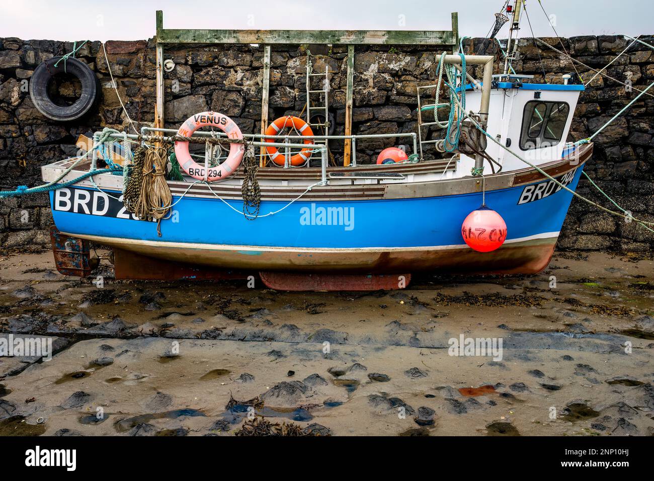 Fishing boat in Portree Harbor, Isle of Skye, Scotland, United Kingdom ...