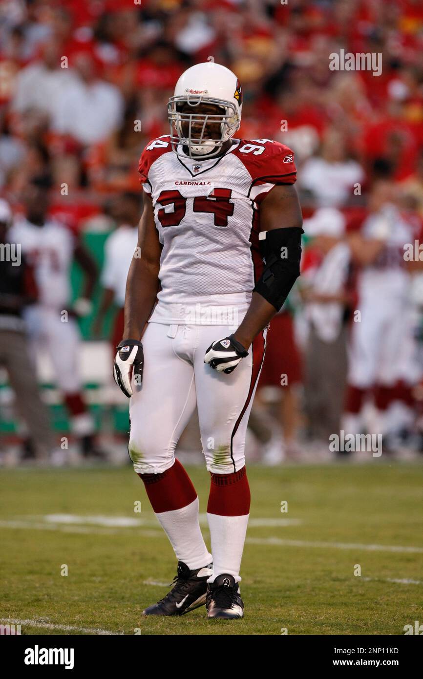 16 August 2008: Cardinals defensive lineman Antonio Smith during a ...