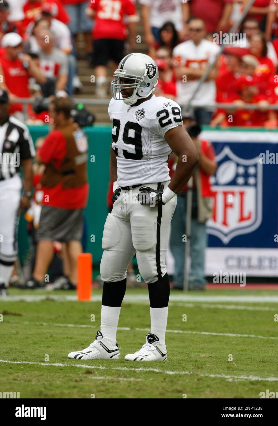 20 September 2009: Raiders running back Michael Bush during a break in ...