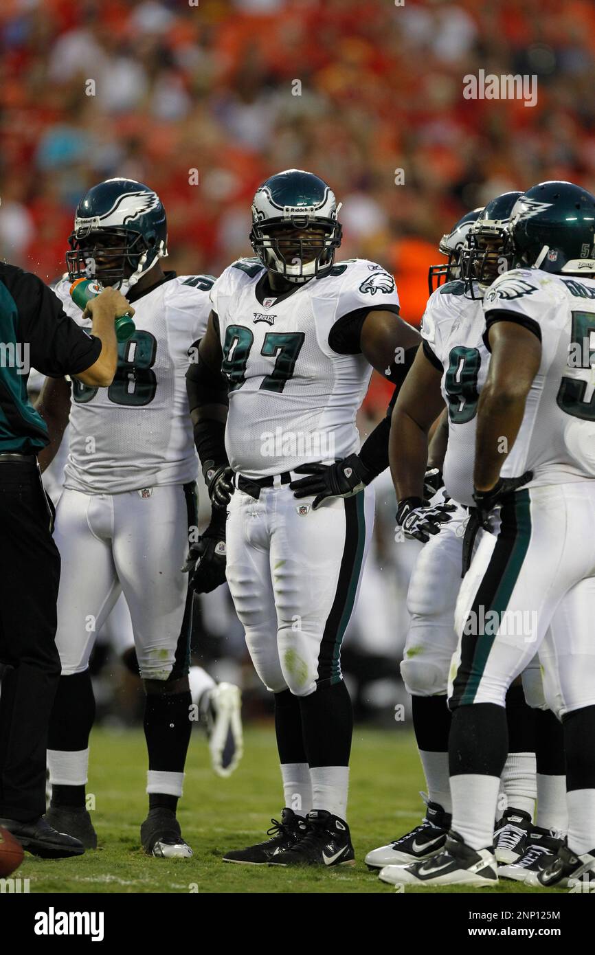 27 August 2010: Eagles defensive lineman Brodrick Bunkley. The ...