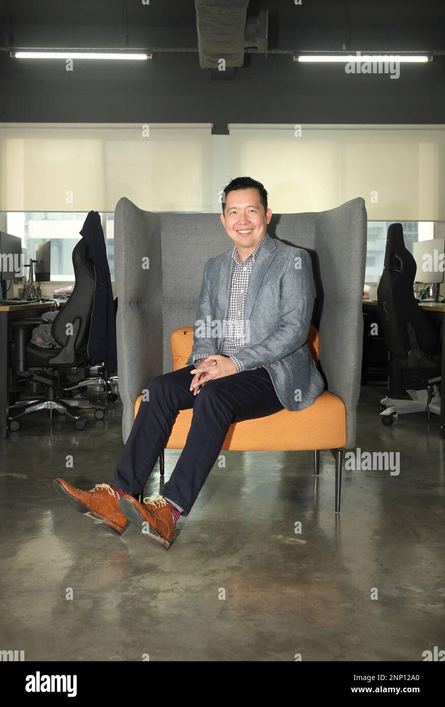 Mr Liu Feng-Yuan, the chief executive and co-founder of artificial ...