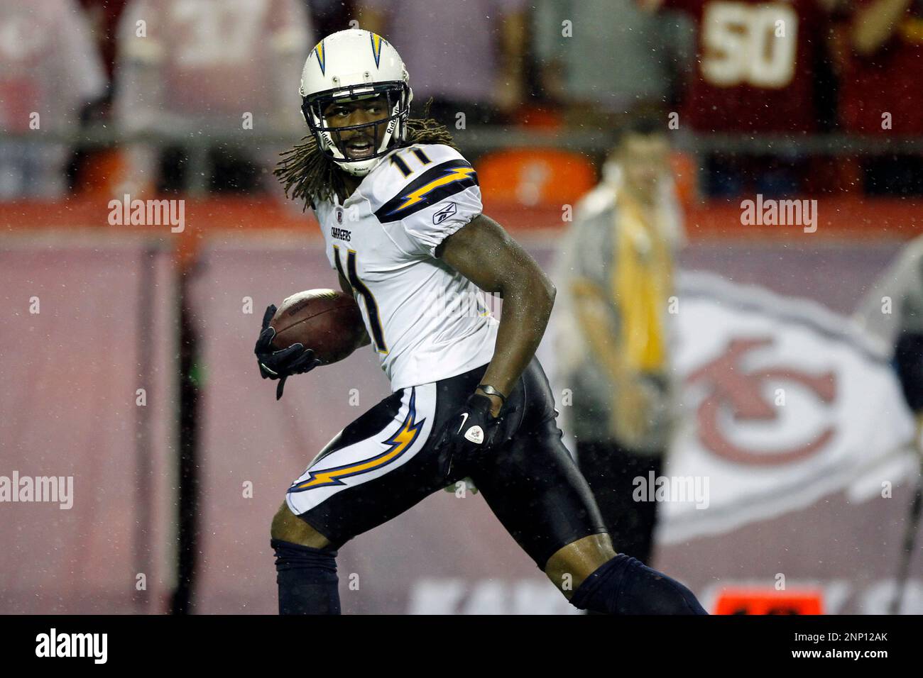 13 September 2010: Chargers receiver Legedu Naanee is left wide open on ...