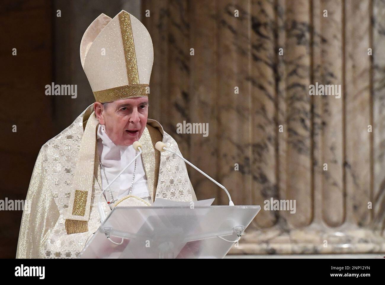 Swiss Cardinal Kurt Koch celebrates the Vespers of the Solemnity of the ...