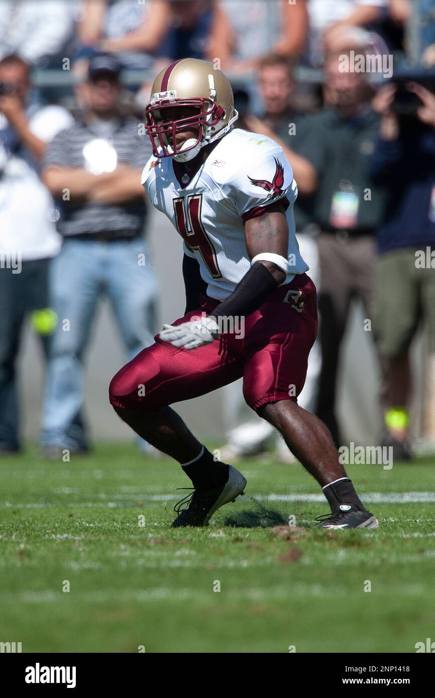 Boston College Eagles defensive back Jazzmen Williams (4) during an ...
