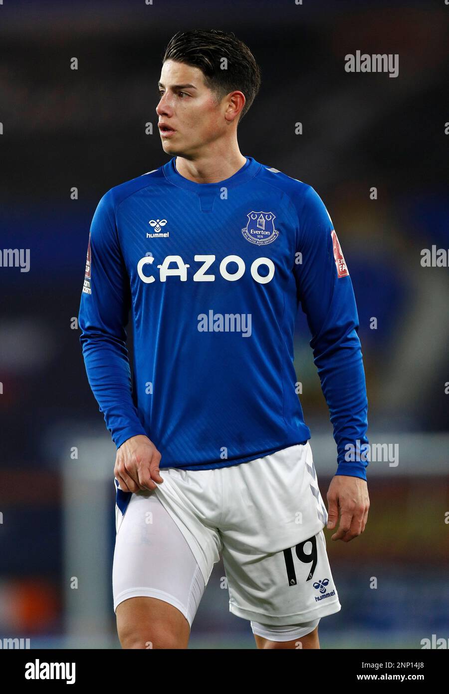 January 24, 2021, Liverpool, United Kingdom: James Rodriguez of Everton ...