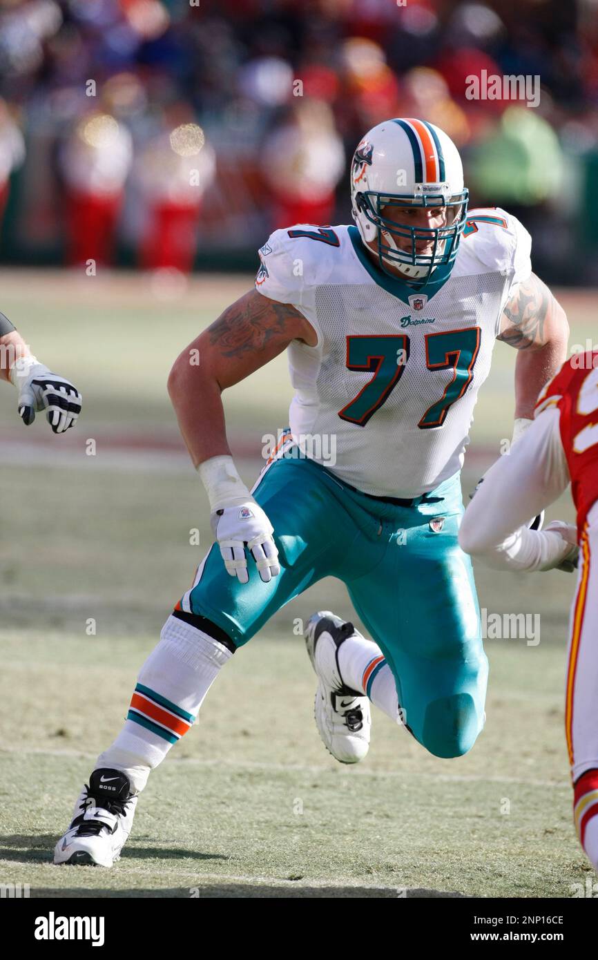 21 December 2008: Dolphins rookie offensive tackle Jake Long steps out ...