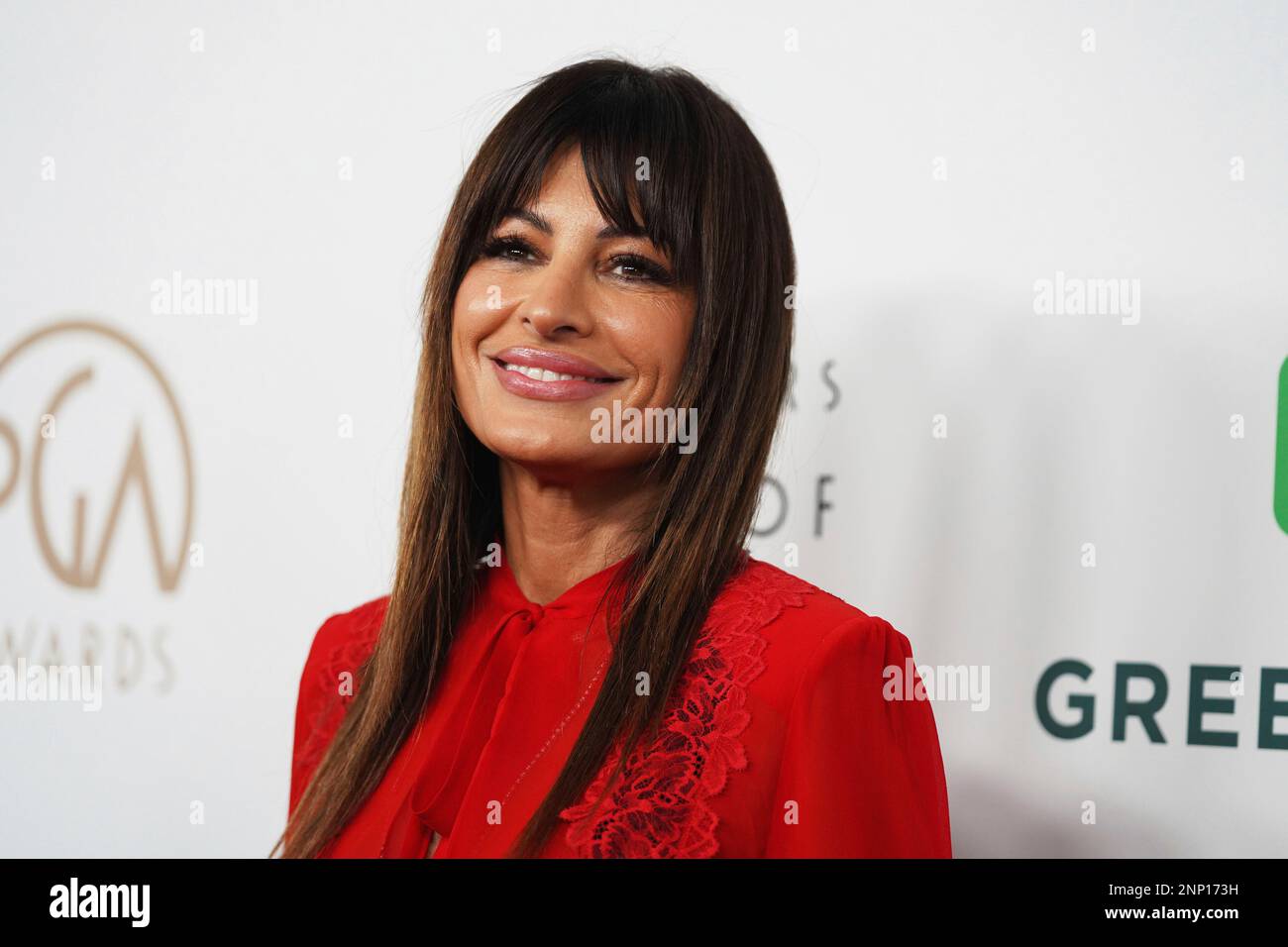 Victoria Bousis arrives at the 34th annual Producers Guild Awards on ...