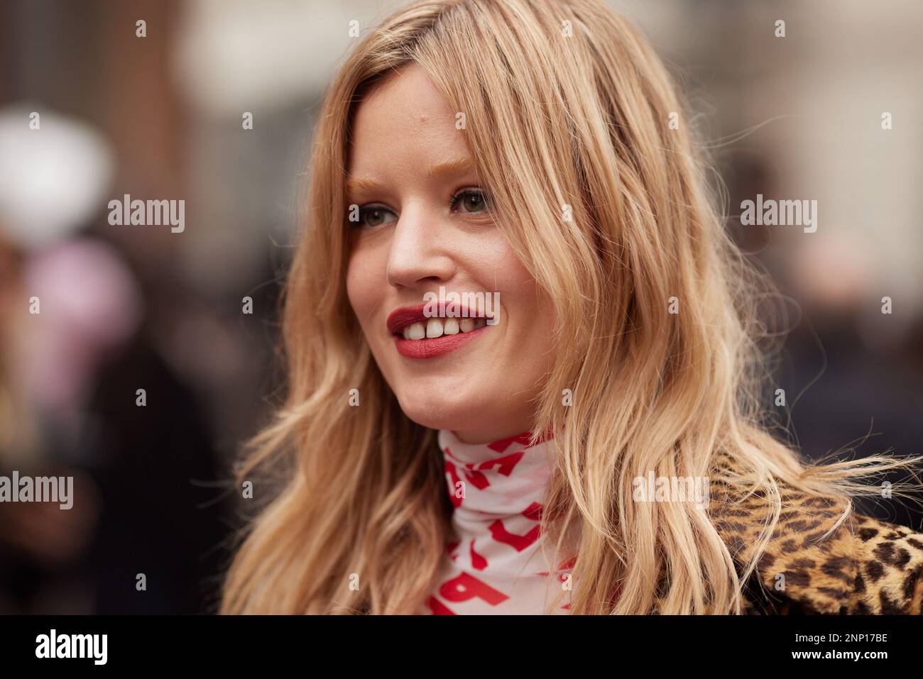 Georgia May Jagger outside Philosophy Di Lorenzo Serafini fashion show ...