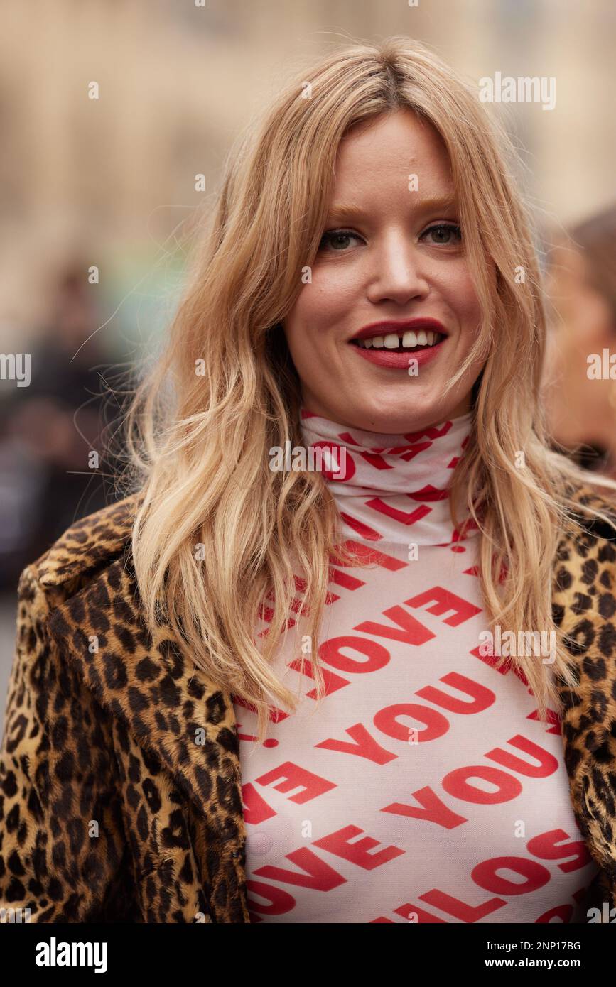 Georgia May Jagger outside Philosophy Di Lorenzo Serafini fashion show ...