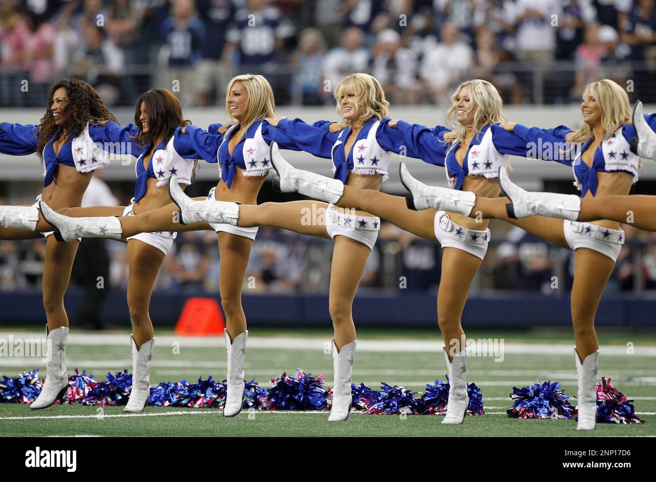 10 October 2010: A few of the lovely Dallas Cowboys cheerleaders ...