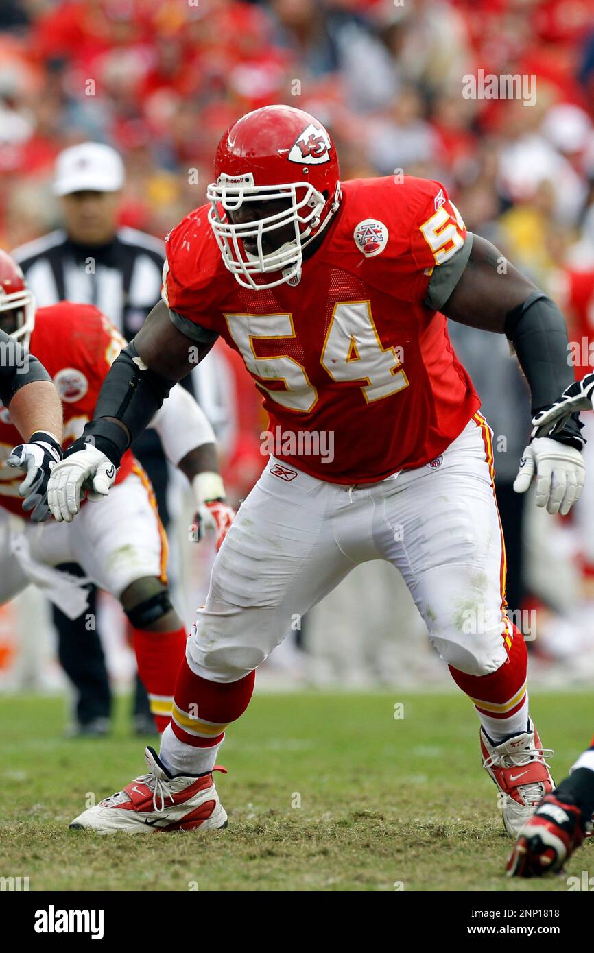 31 October 2010: Chiefs offensive lineman Brian Waters steps out to ...