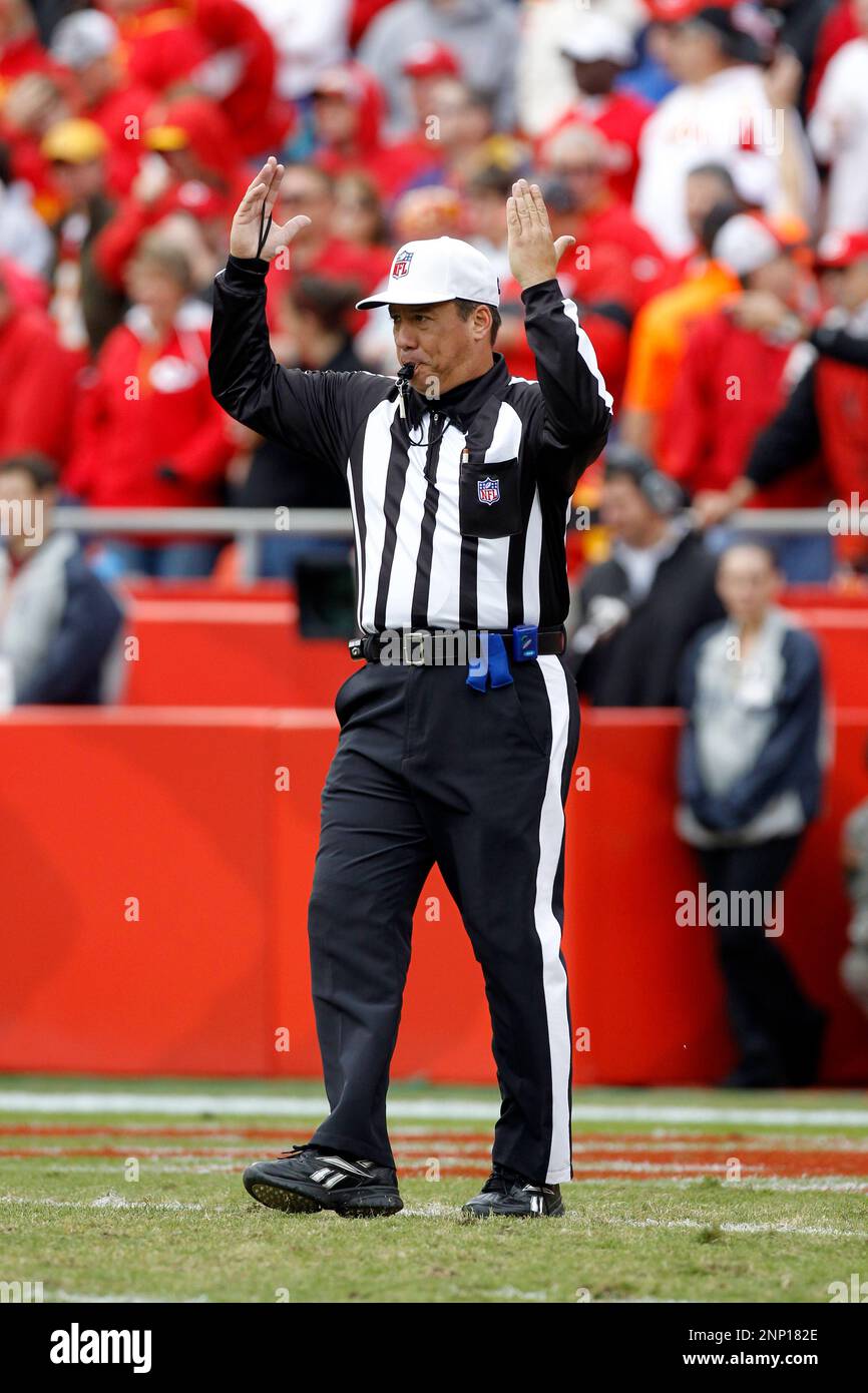 31 October 2010: Referee Al Riveron signals a touchdown. The Kansas ...