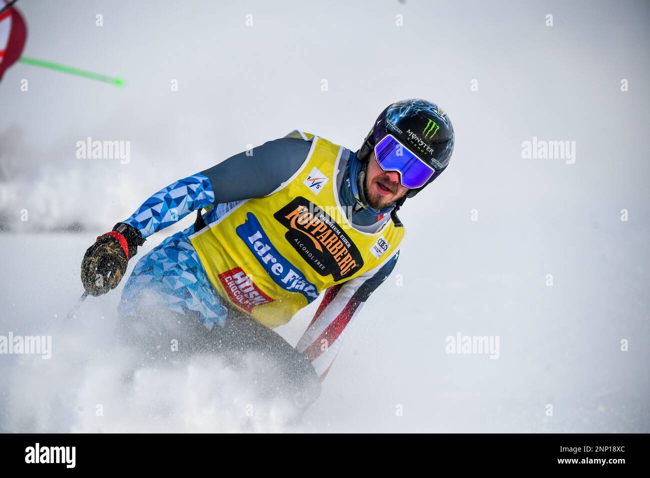 Tyler Wallasch, USA, crosses the finish line to win the men's small ...