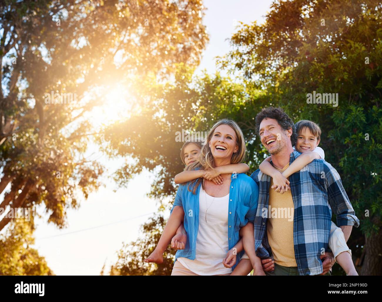 The happiest days are spent with family. a happy family spending time ...