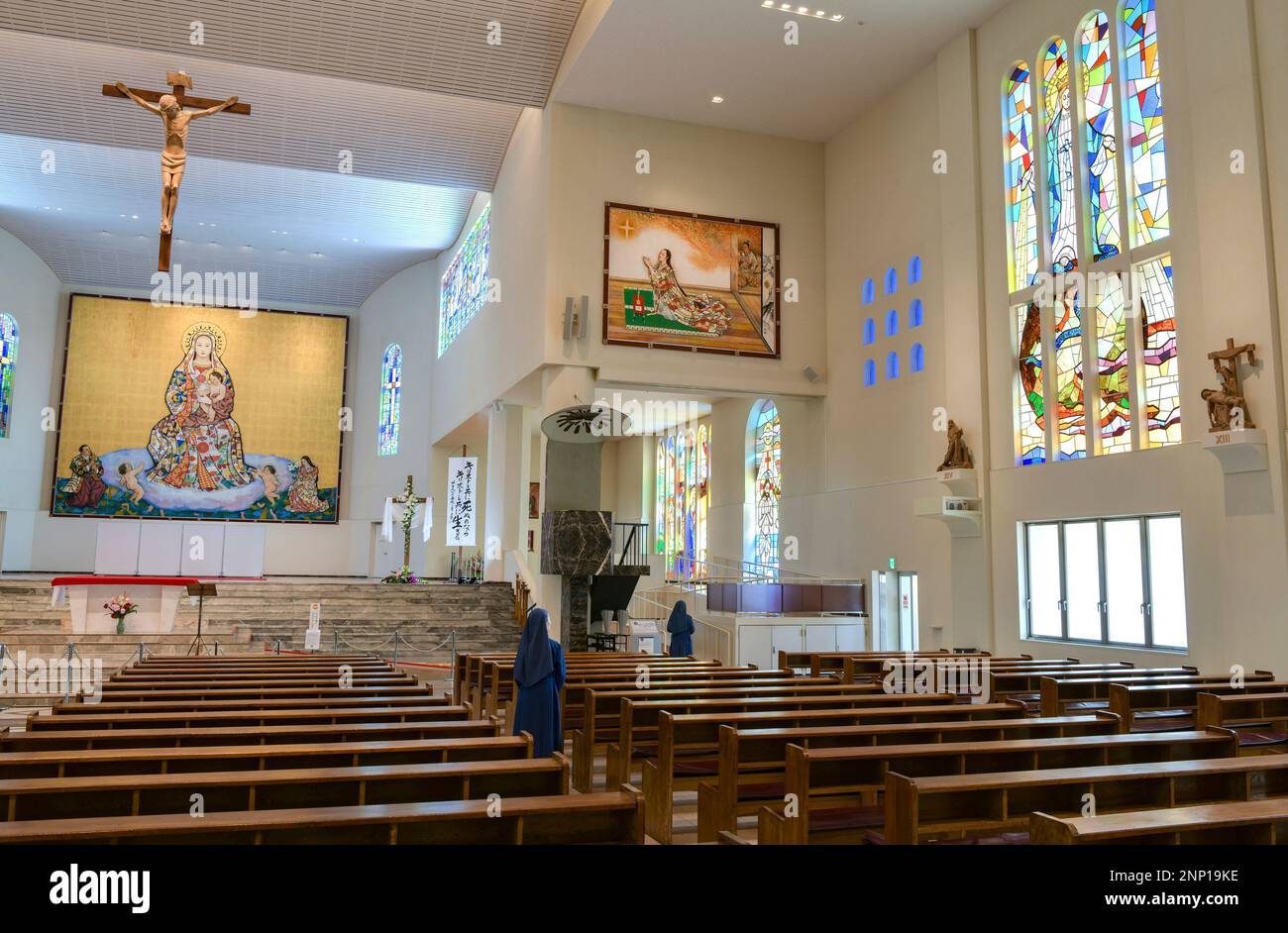 Catholic Tamatsukuri Church which was bulit at a site of Hosokawa's ...