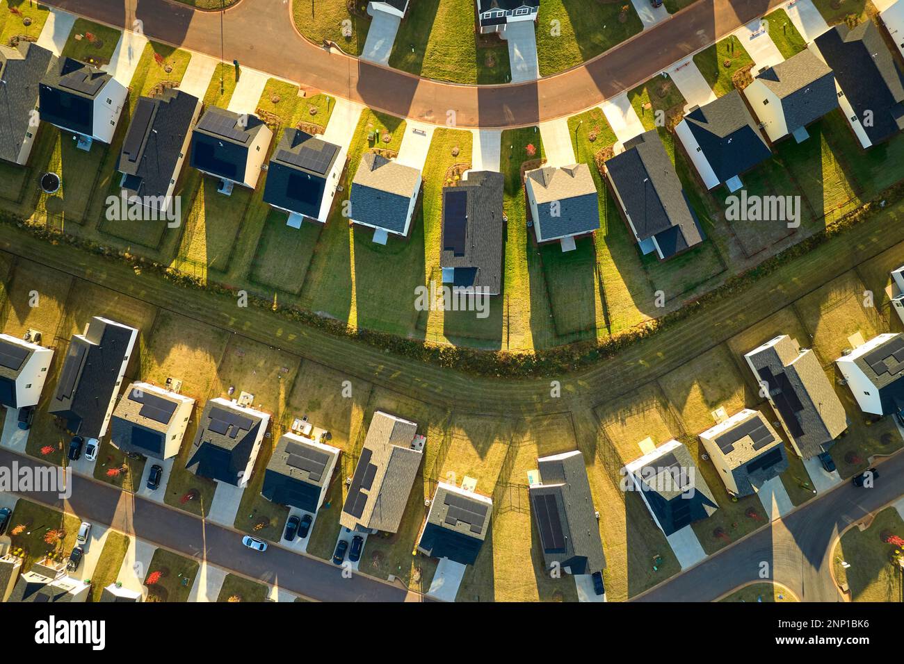 Us homes from above hi-res stock photography and images - Alamy