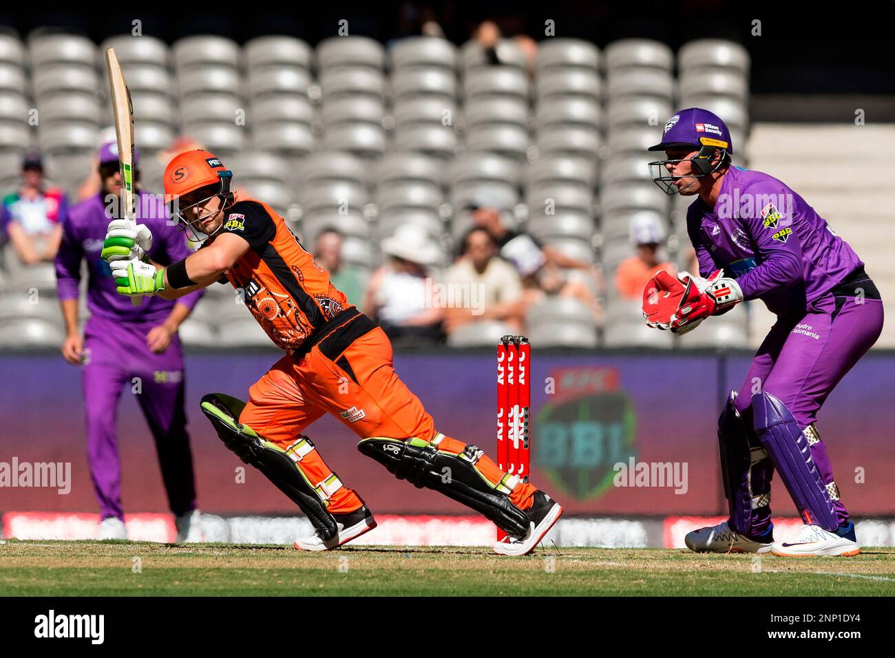 MELBOURNE, AUSTRALIA - JANUARY 22: Perth Scorchers Player Josh Inglis ...