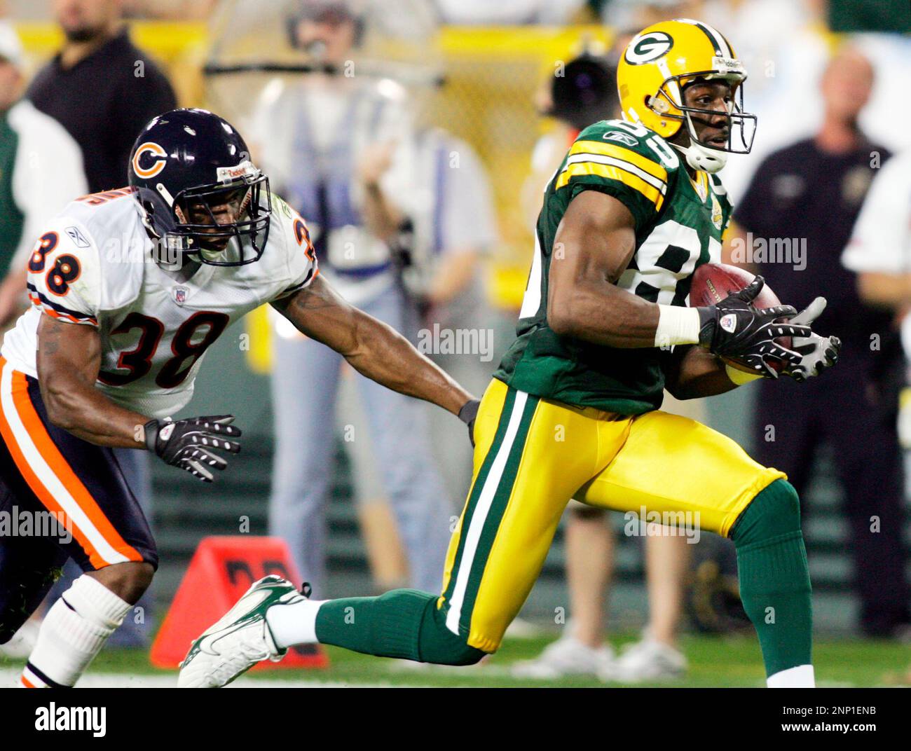 7 October 2007: Green Bay Packers wide receiver Greg Jennings (85 ...