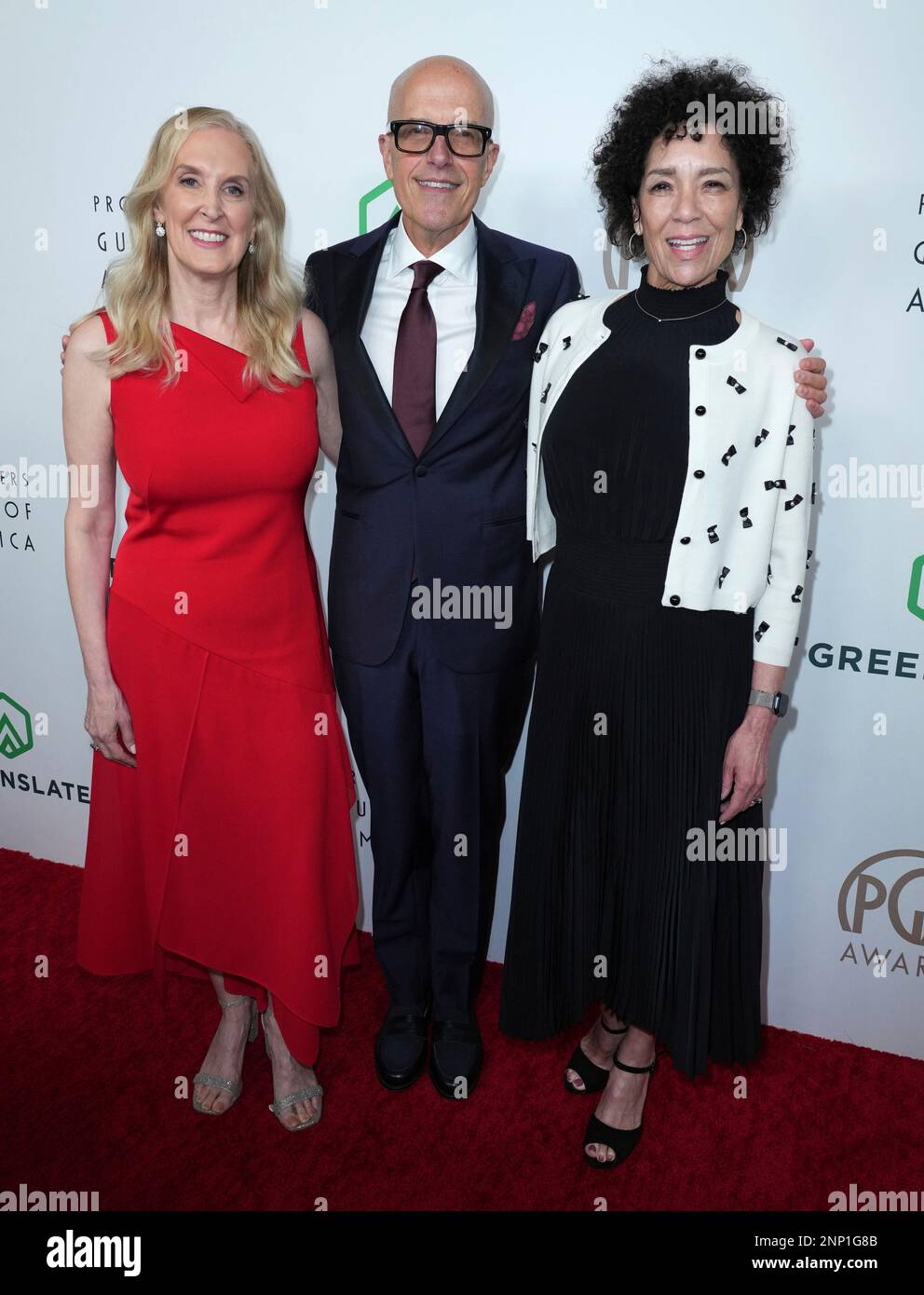 Susan Sprung, Donald De Line, and Stephanie Allain arrive at the 34th ...