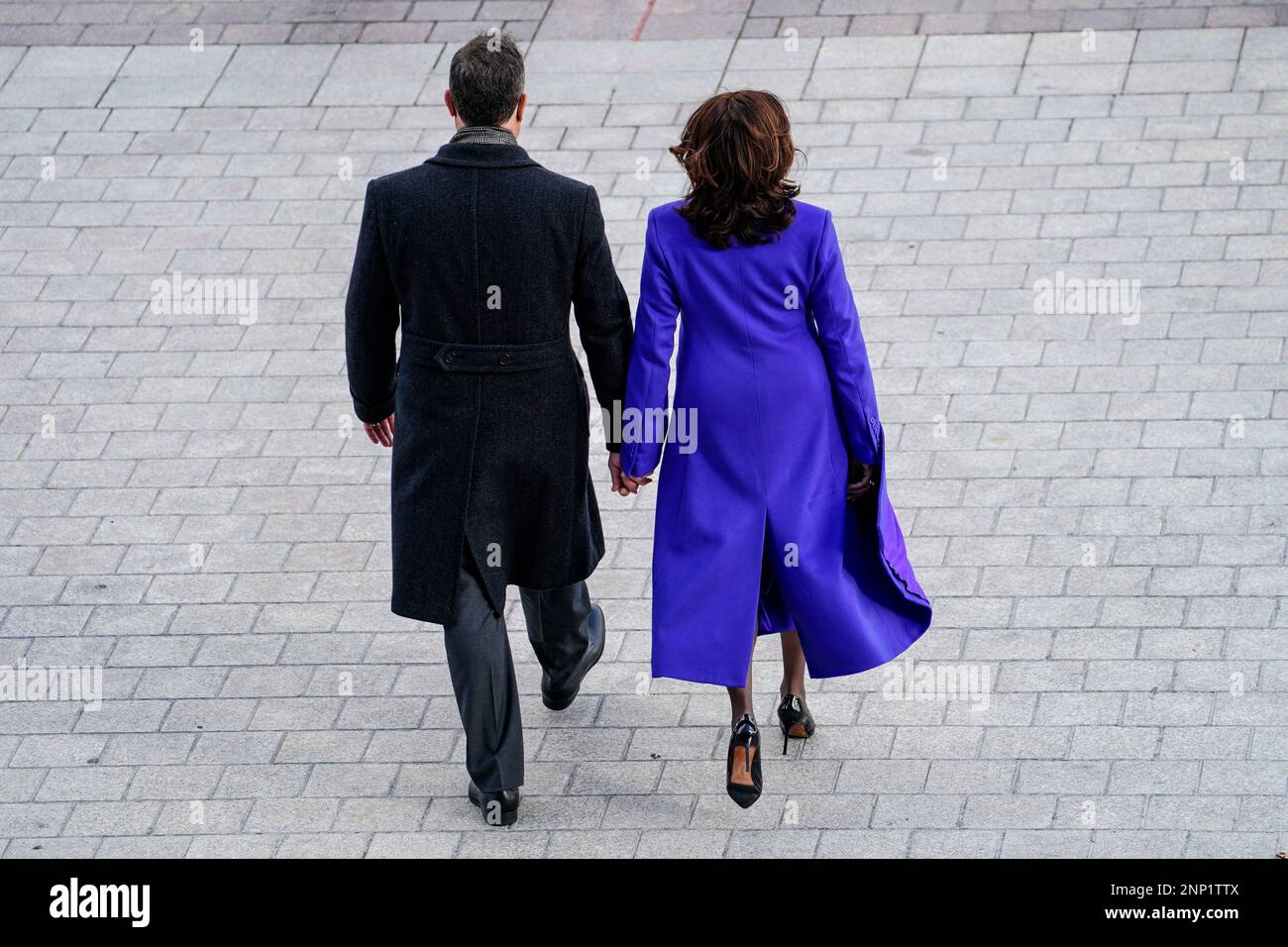 Vice President Kamala Harris and Doug Emhoff, depart after the 59th ...