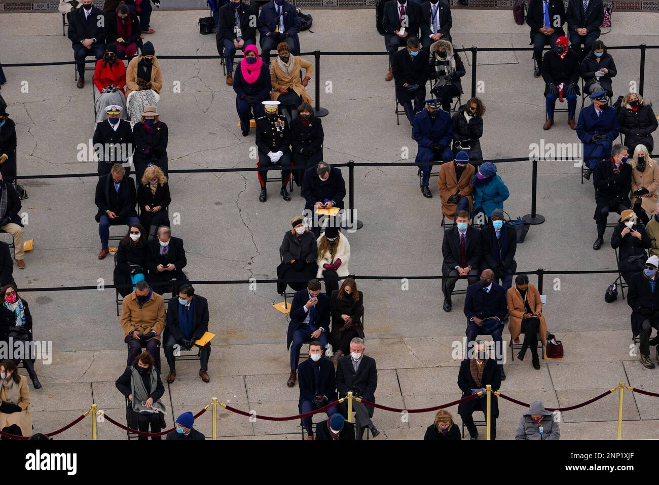 Guests take their seats as they arrive of the 59th Presidential ...