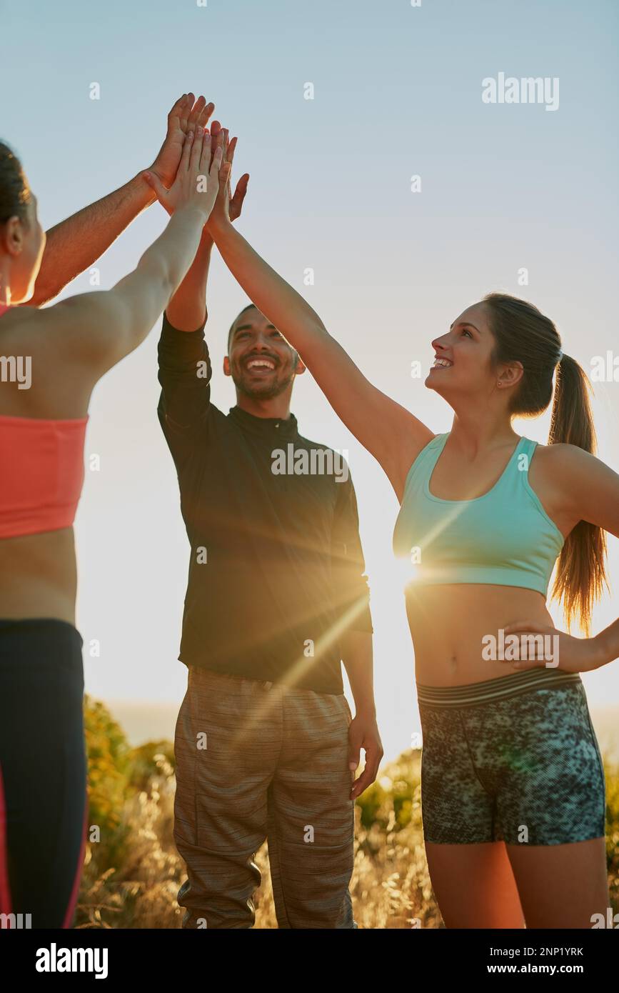 We have all the support needed to reach our goals. a fitness group ...