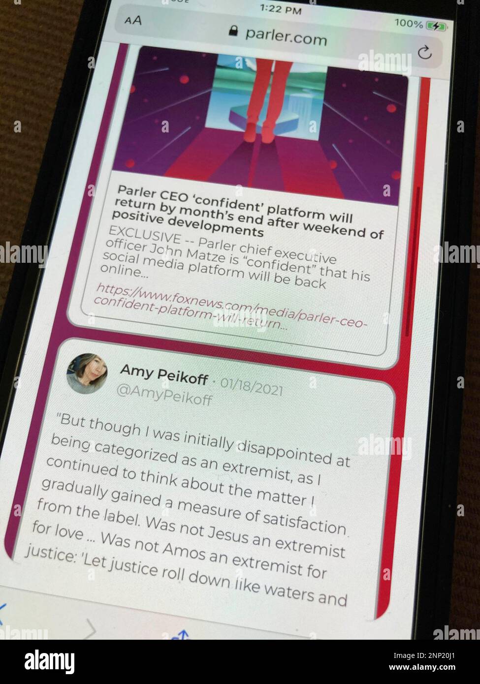 Photo by: STRF/STAR MAX/IPx 2021 1/19/21 Parler website is back online ...