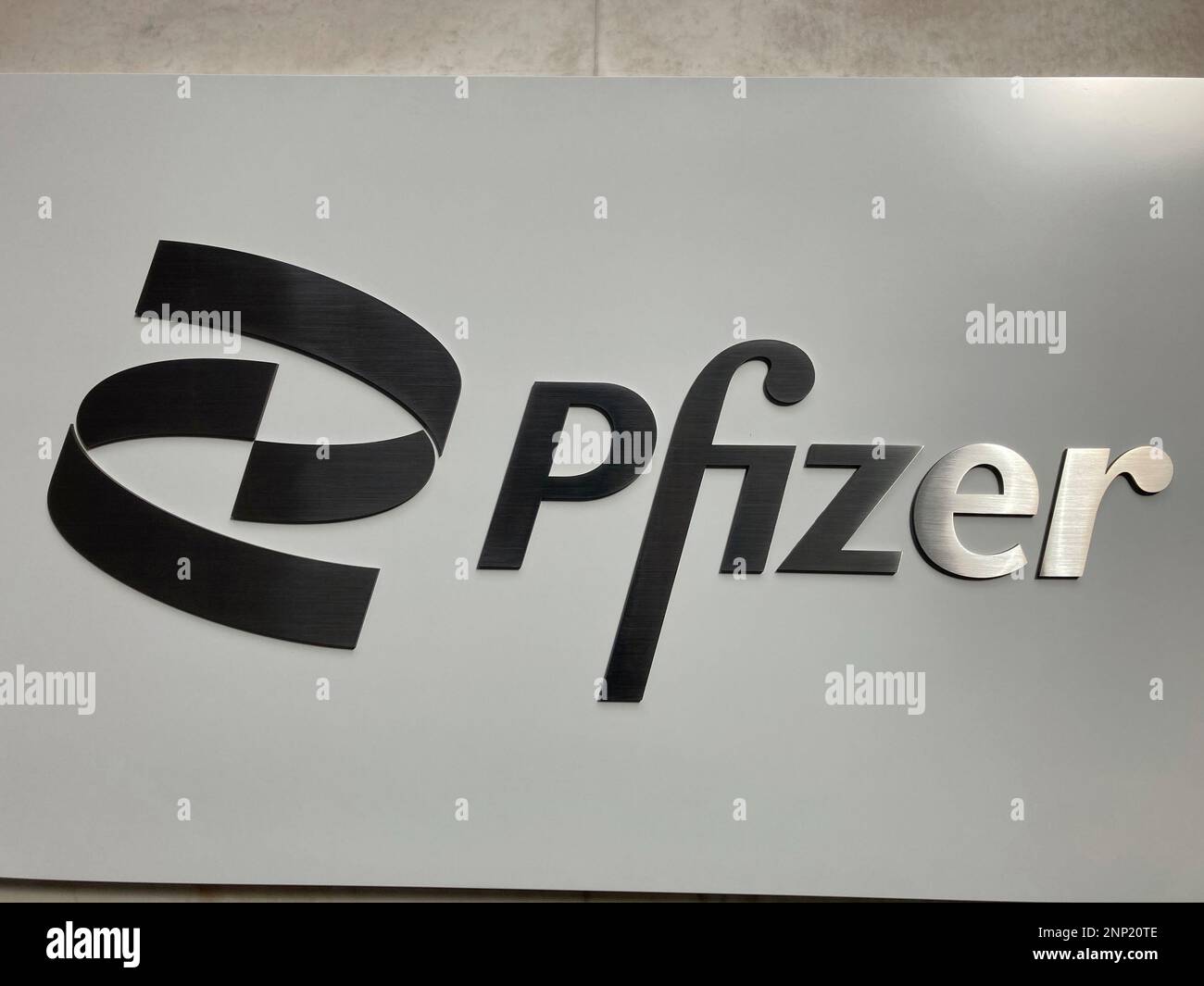 Photo by: STRF/STAR MAX/IPx 2021 1/19/21 pfizer displays their new logo ...
