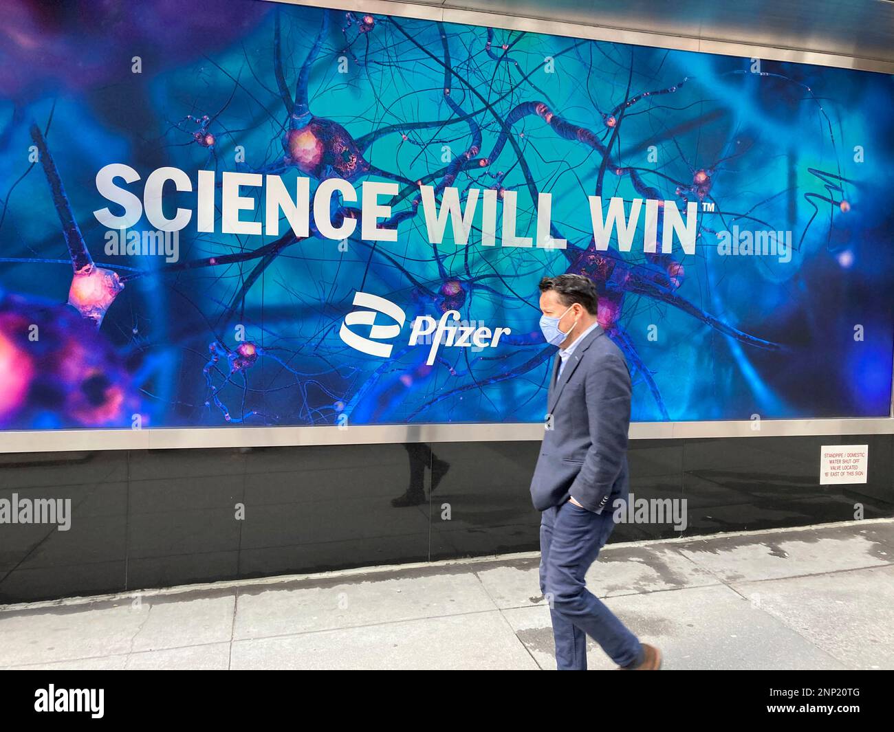 Photo by: STRF/STAR MAX/IPx 2021 1/19/21 pfizer displays their new logo ...