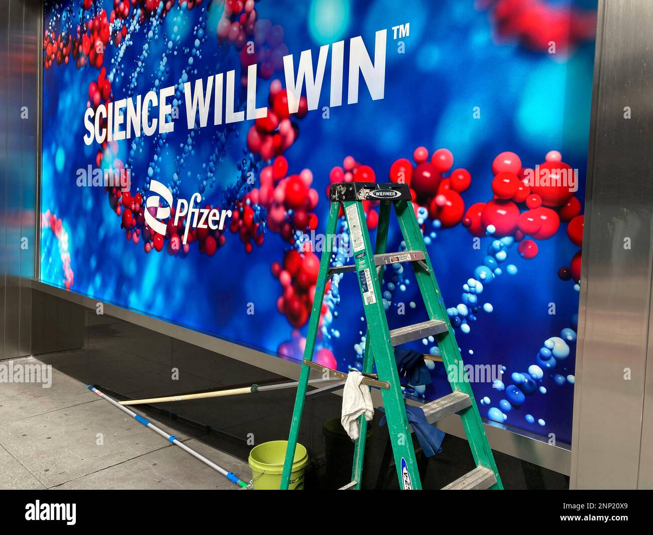 Photo by: STRF/STAR MAX/IPx 2021 1/19/21 pfizer displays their new logo ...