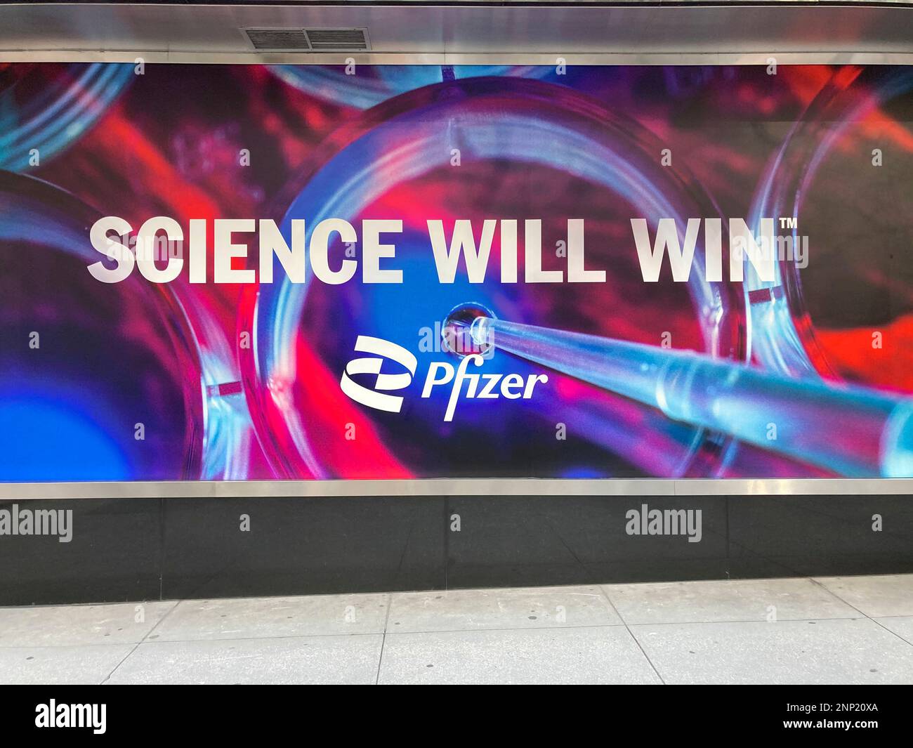 Photo by: STRF/STAR MAX/IPx 2021 1/19/21 pfizer displays their new logo ...