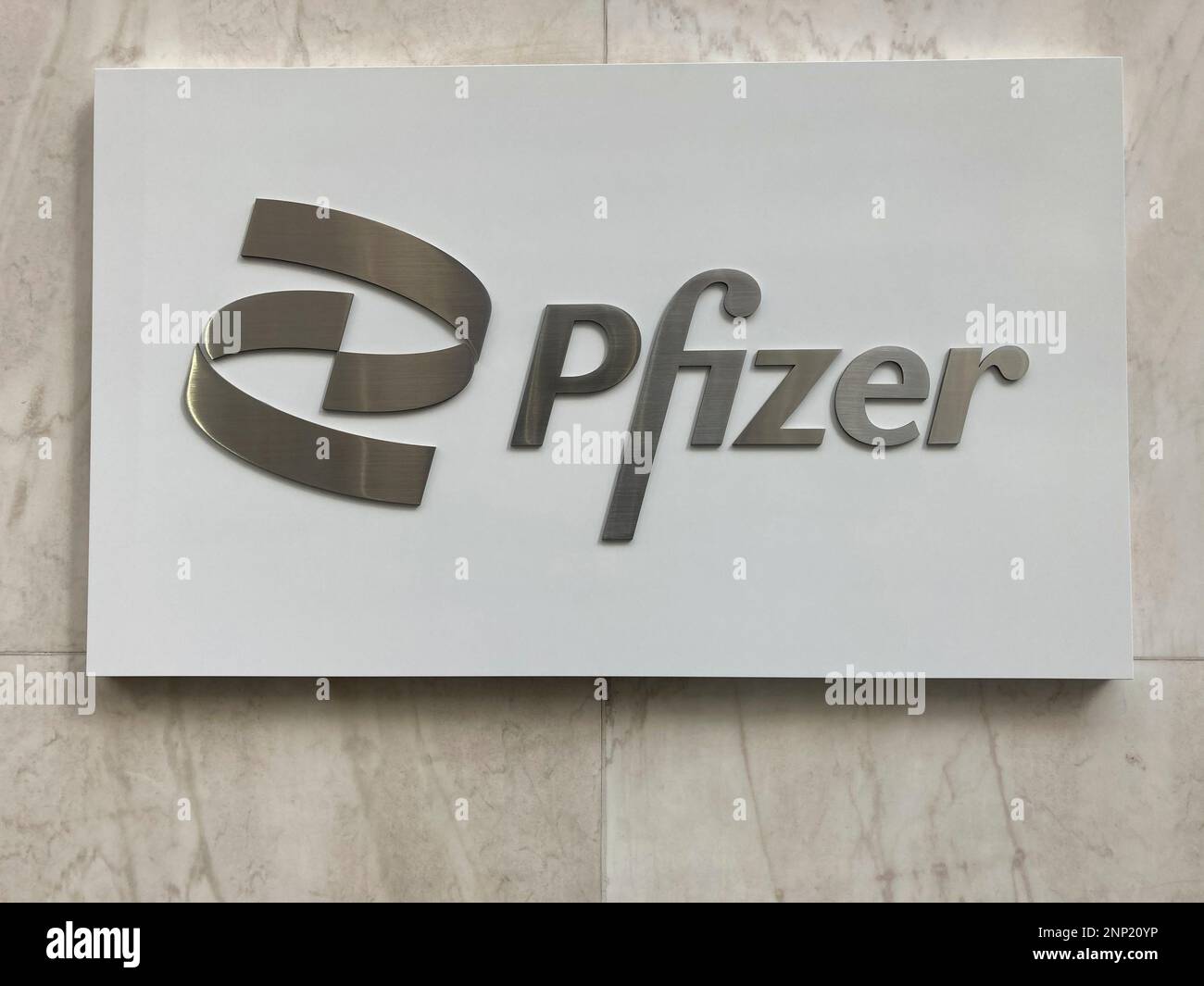 Photo by: STRF/STAR MAX/IPx 2021 1/19/21 pfizer displays their new logo ...