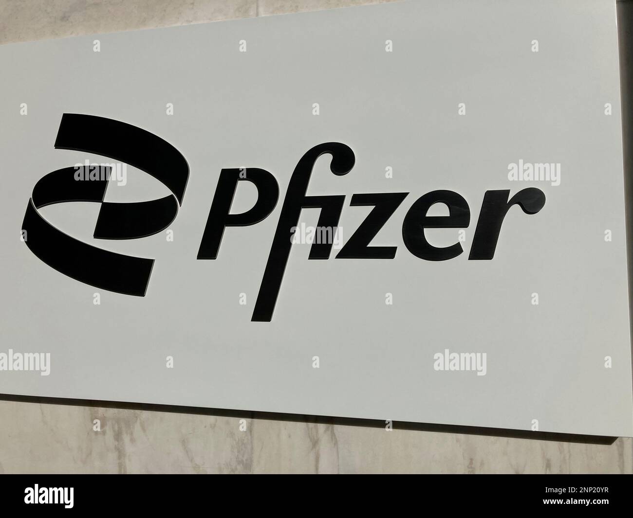 Photo by: STRF/STAR MAX/IPx 2021 1/19/21 pfizer displays their new logo ...